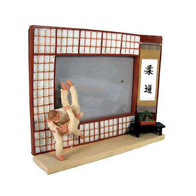 Judo Picture Frame Photo Display Desktop Standing Japanese Dojo Scene ...
